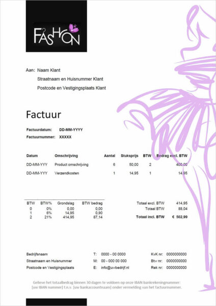 20 gratis factuur voorbeelden: Zo moet je factuur eruit zien