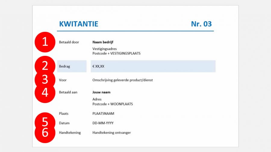 Direct gratis je eigen kwitantie maken in 2 stappen