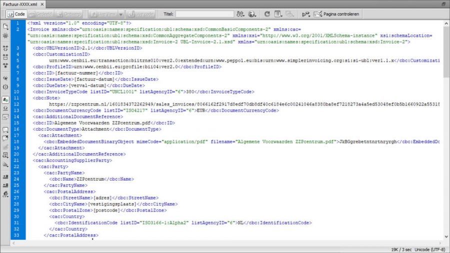 Ubl Xml Invoice Factuur Tips