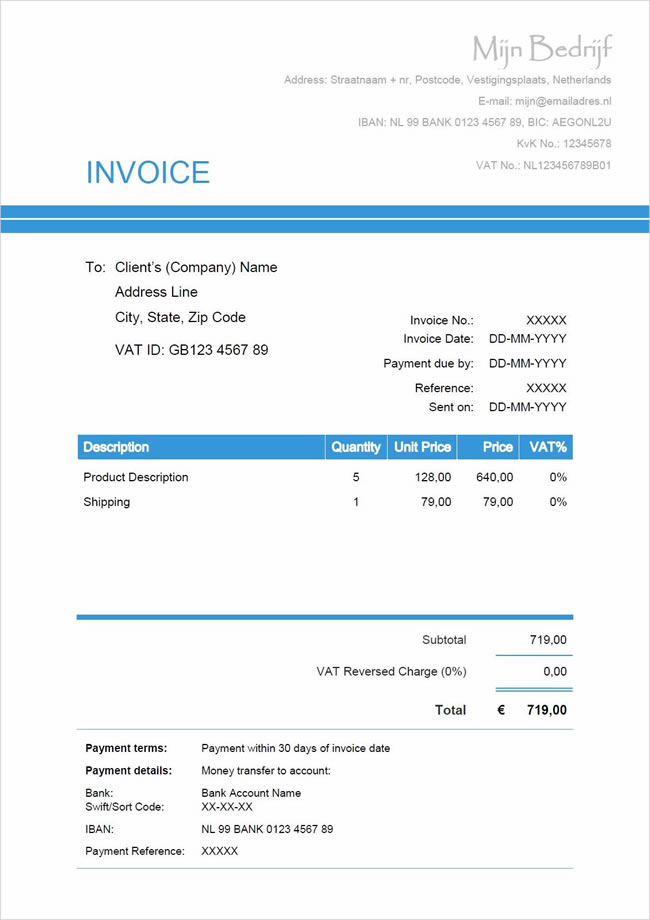 20 gratis factuur voorbeelden: Zo moet je factuur eruit zien